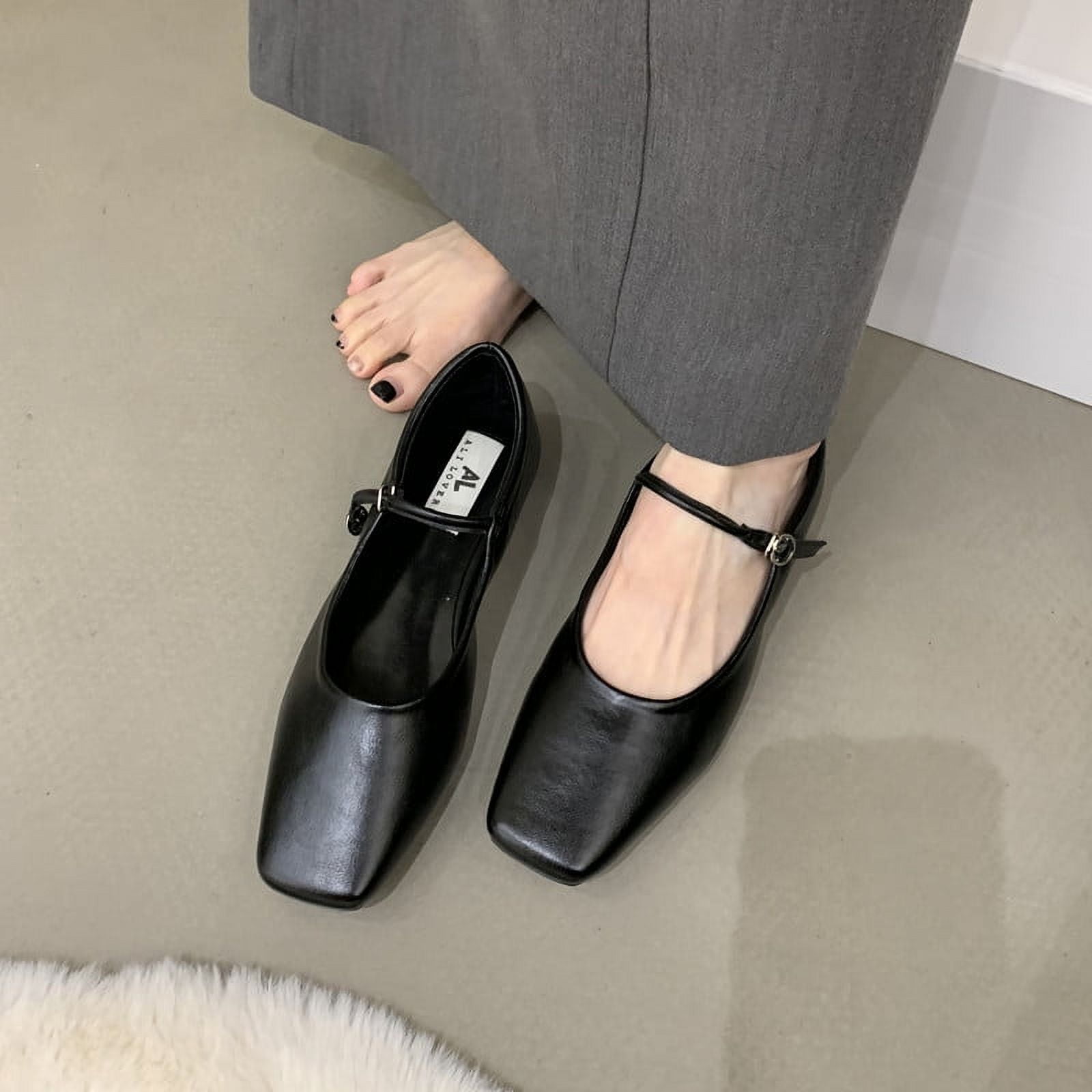 Bailamos 2024 Spring New Brand Women Flats Fashion Square Toe Shallow ...