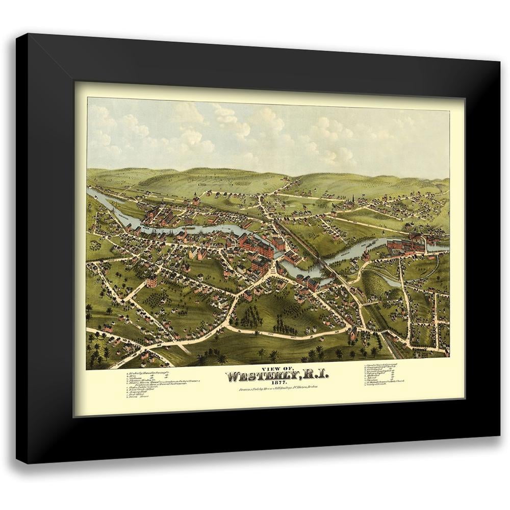Bailey 14x12 Black Modern Framed Museum Art Print Titled - Westerly ...