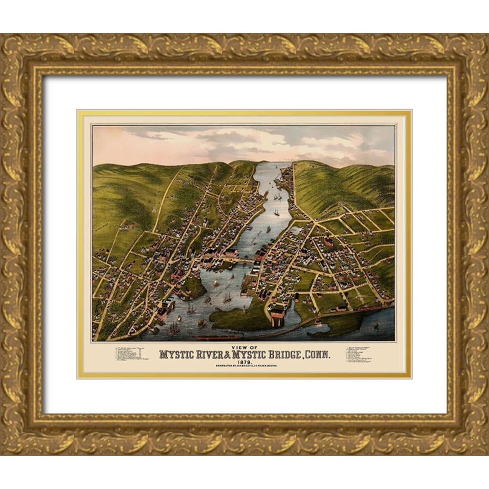 Bailey 14x12 Gold Ornate Wood Framed with Double Matting Museum Art ...