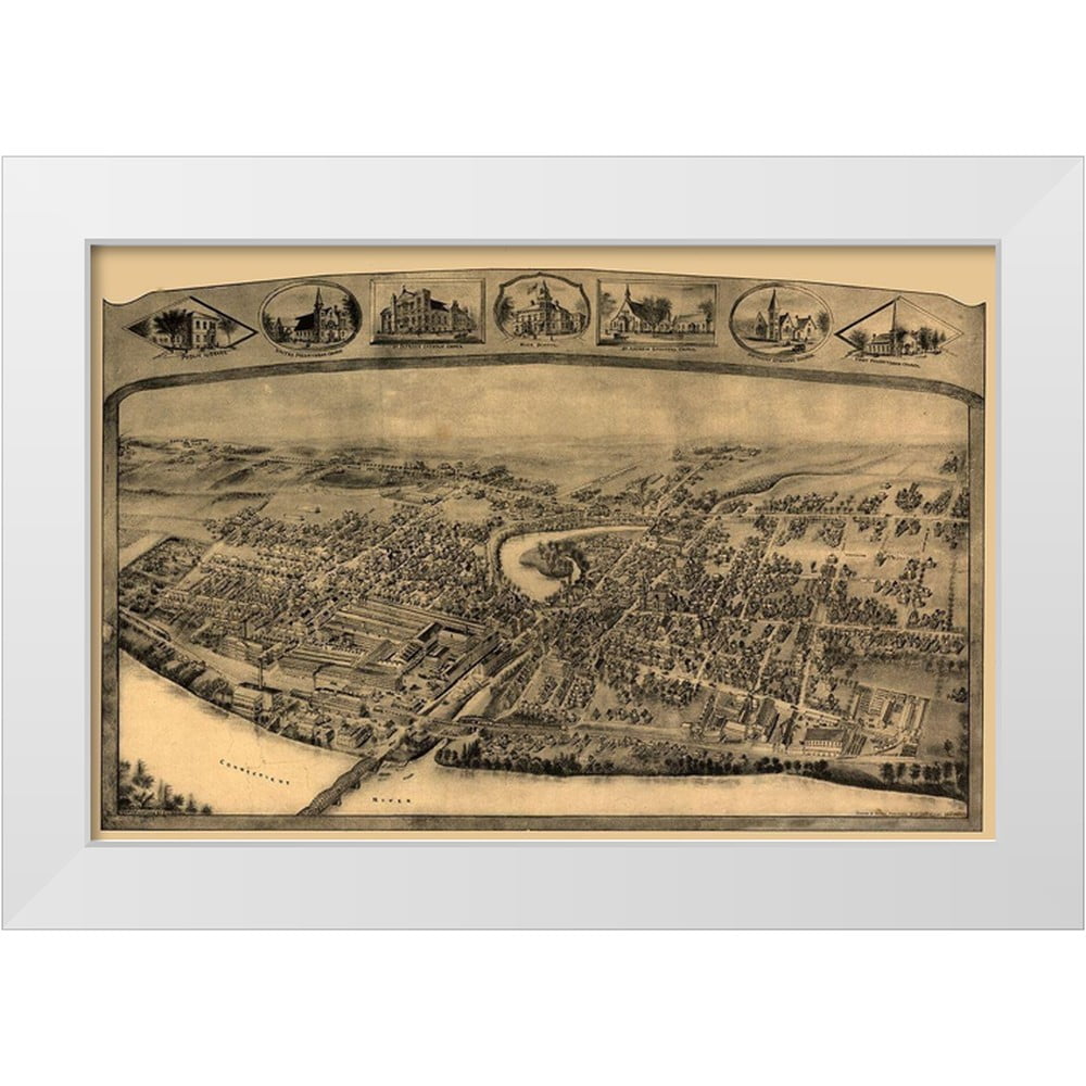 Bailey 18x13 White Modern Wood Framed Museum Art Print Titled - Enfield ...