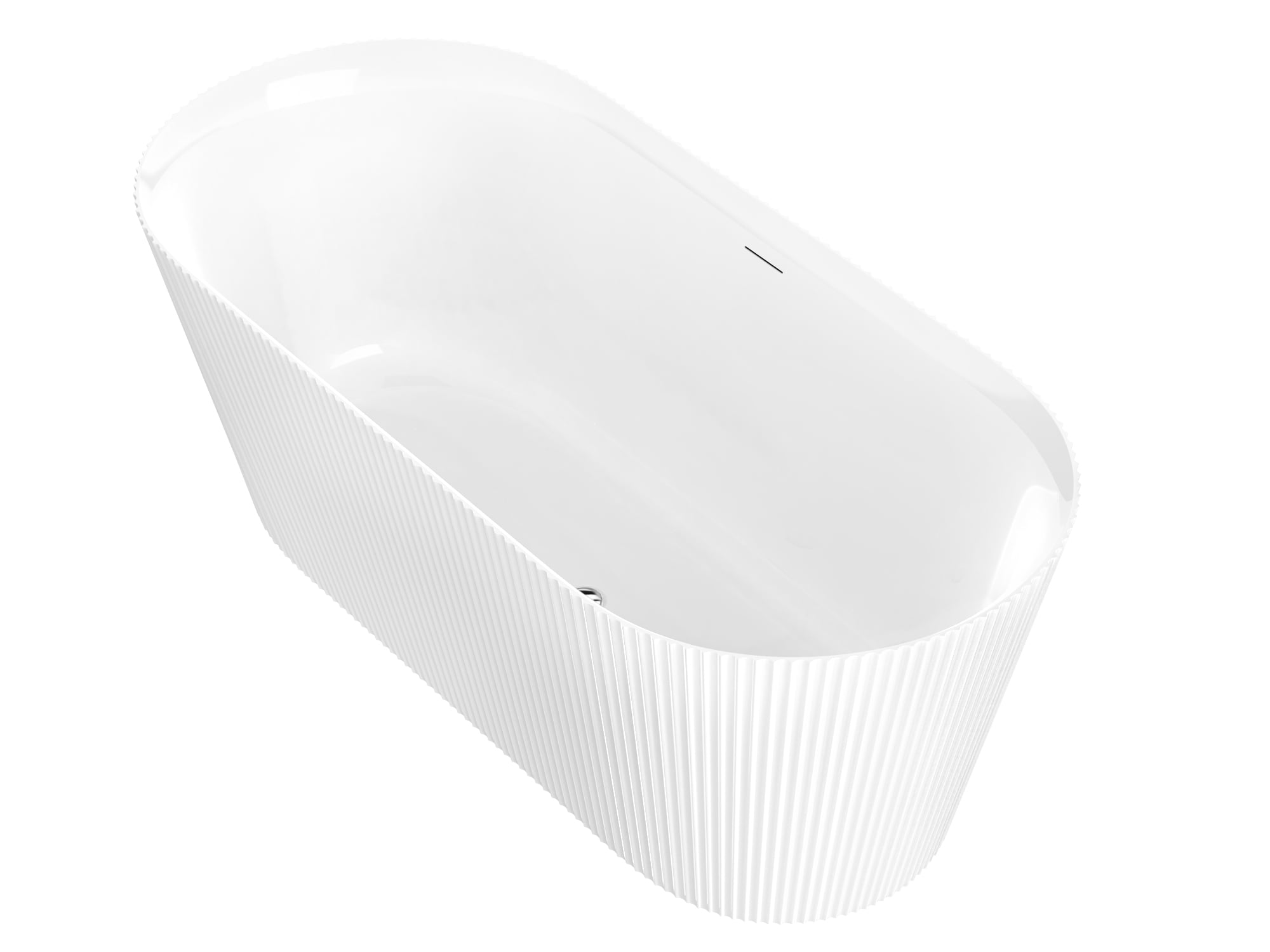 Bailey 59 in. Acrylic and Solid Surface Glossy Flatbottom Bathtub in ...