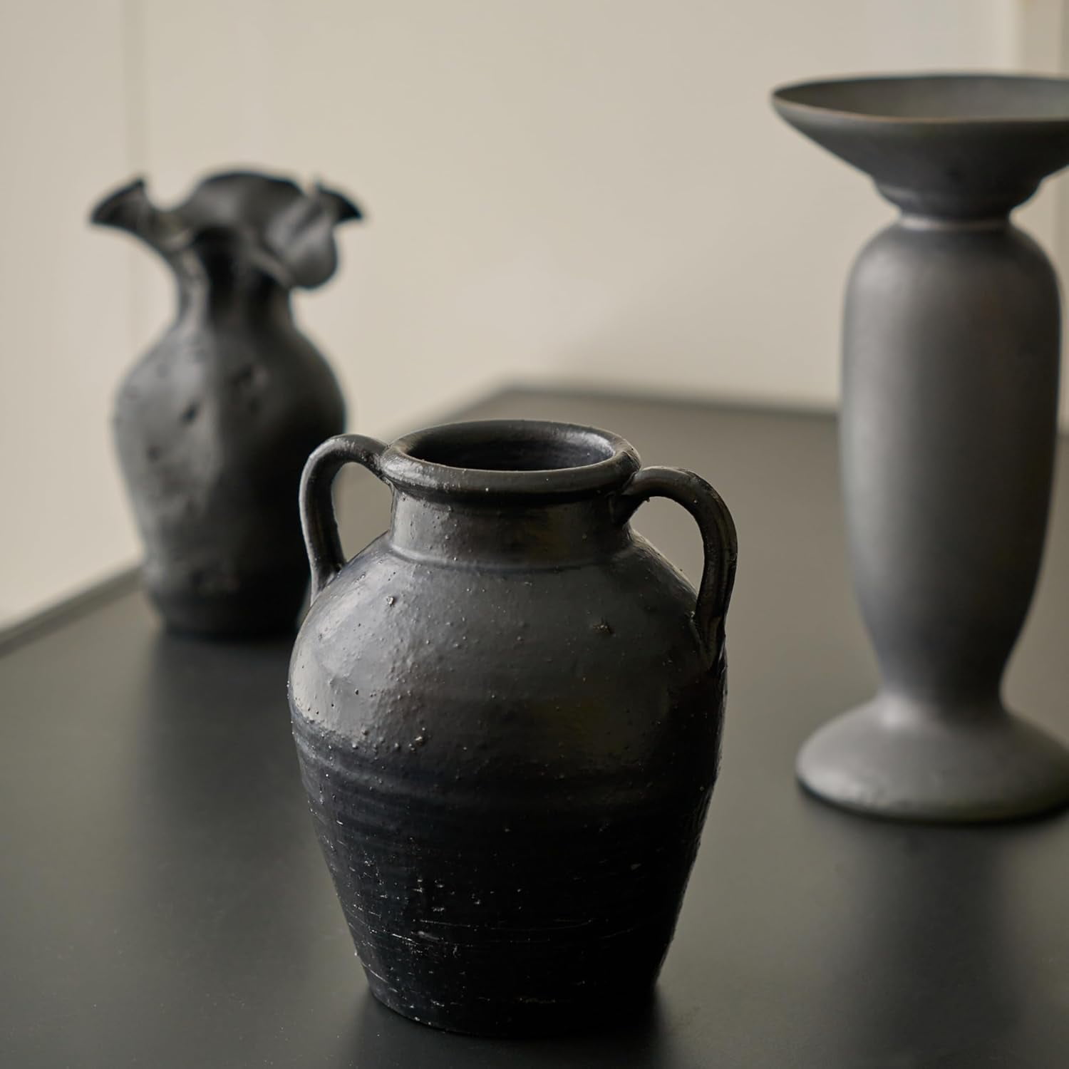 Bailey Amphora Ceramic Pot Vase with 2 Handles Rustic Vintage ...