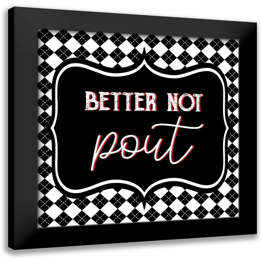 Bailey, Ann 20x20 Black Modern Framed Museum Art Print Titled - Pout ...