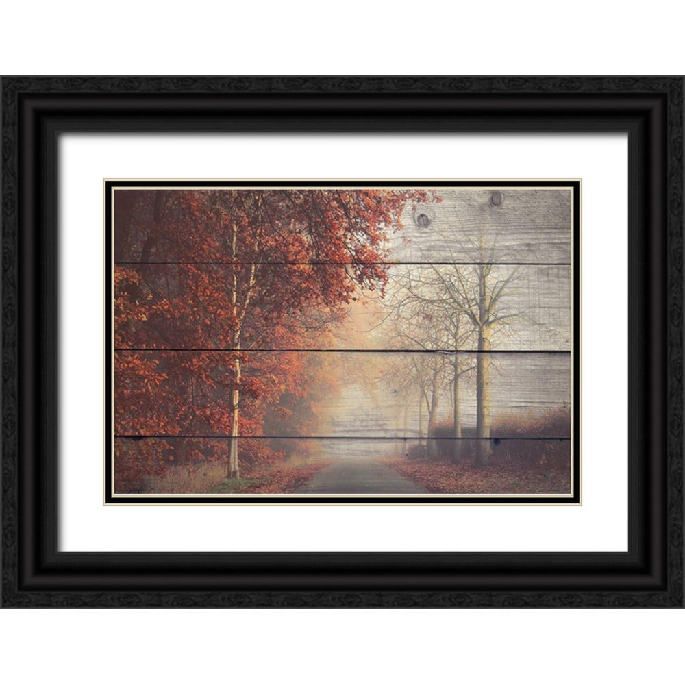 Bailey, Ann 24x17 Black Ornate Wood Framed with Double Matting Museum ...