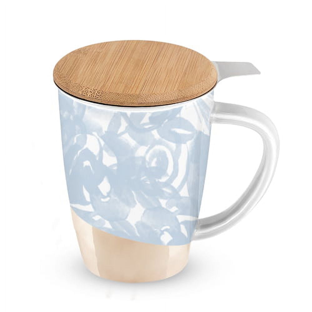 Bailey Dusty Blue Ceramic Tea Mug & Infuser - Walmart.com