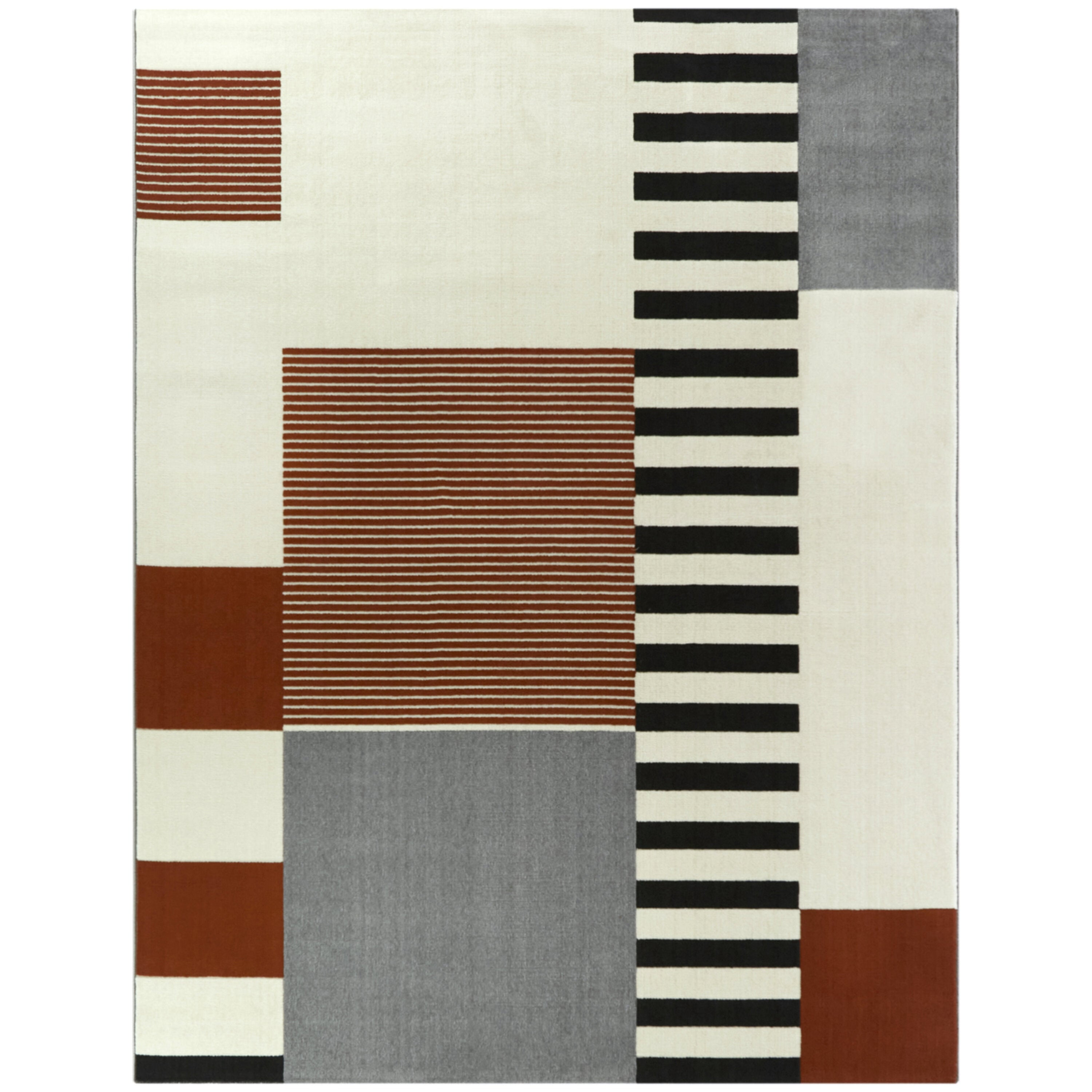 Bailey Modern Striped Area Rug - Walmart.com