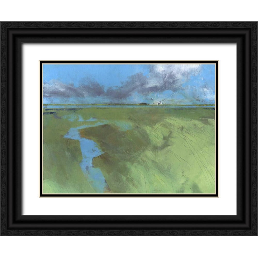 Bailey, Paul 24x19 Black Ornate Wood Framed with Double Matting Museum ...