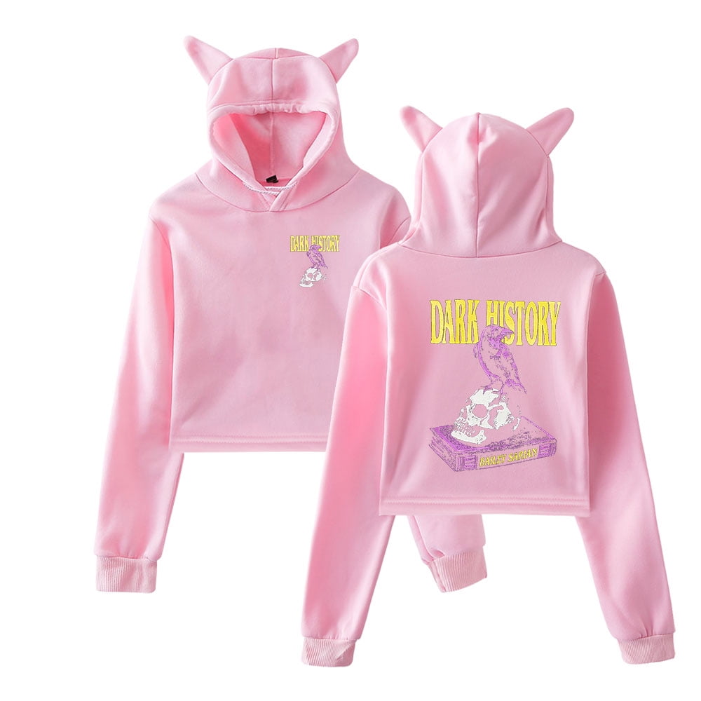 Bailey Sarian Cat Cropped Hoodies Dark History Merch Unisex long ...
