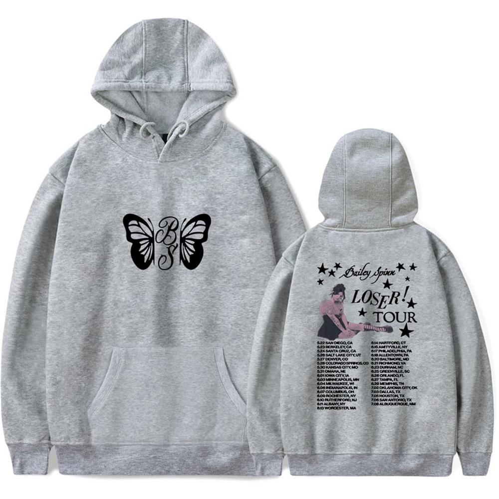 Bailey Spinn Loser Tour 2025 Hoodie Fashion Casual Trendy Sportswear ...