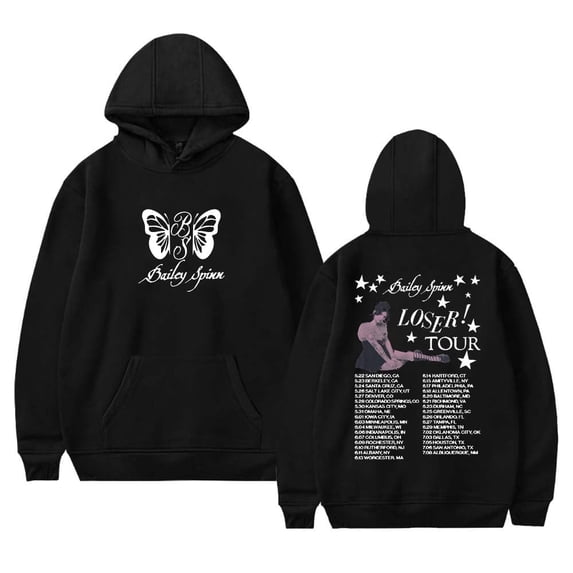 Bailey Spinn Loser Tour 2025 Merch Hoodies Women Men Casual Long Sleeve ...