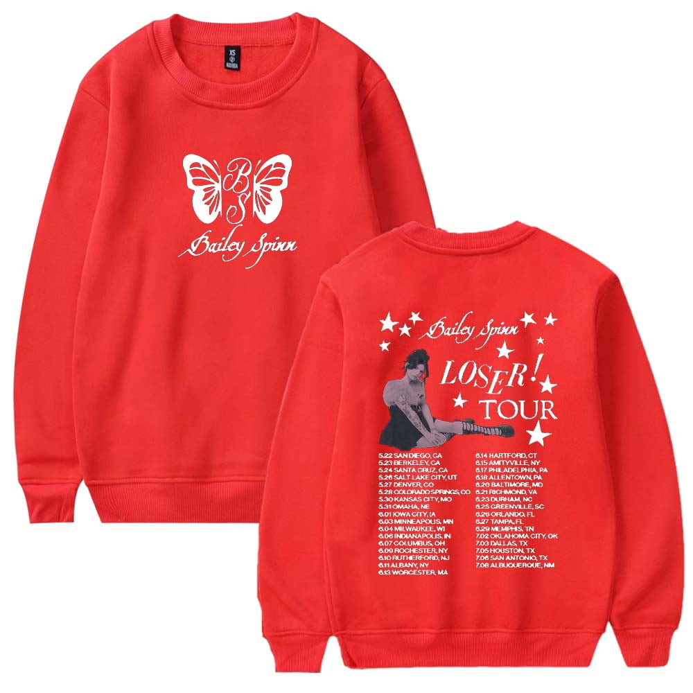 Bailey Spinn Loser Tour 2025 Merch Sweatshirt Women Men Casual Crewneck ...