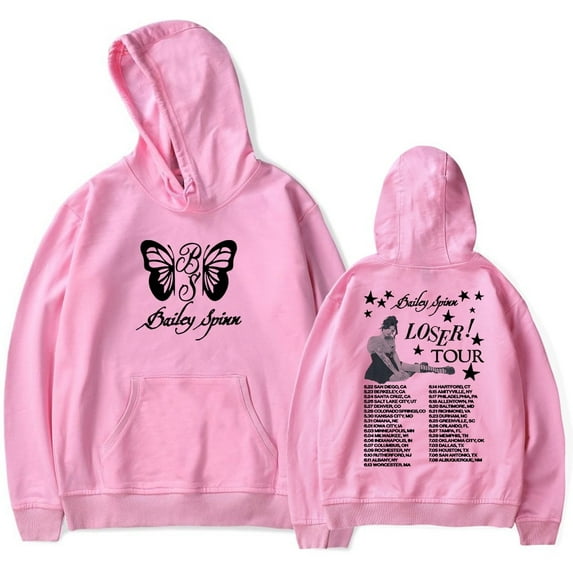 Bailey Spinn Merch Loser Tour 2025 Hoodie Unisex Long Sleeve Fashion ...