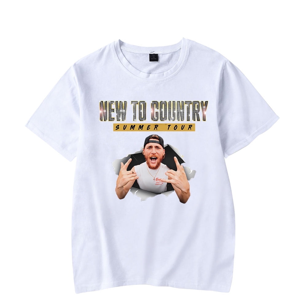 Bailey Zimmerman 2025 New To Country Tour T-shirt Retro Trend Short ...