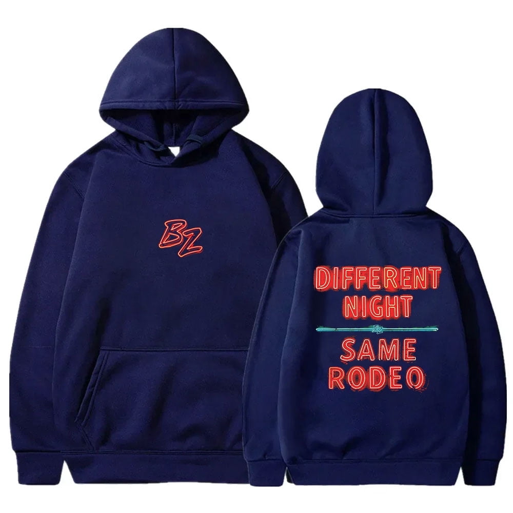 Bailey Zimmerman 2026 DNSR Neon Sign Hoodies Different Night Same Rodeo ...
