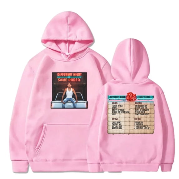 Bailey Zimmerman DNSR Cover Hoodies Different Night Same Rodeo Merch ...