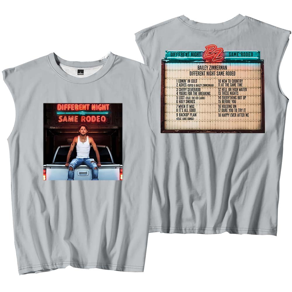 Bailey Zimmerman DNSR Cover Tank Tops Sleeveless T-Shirt port Vest Women Men Outdoor Sportwear ...