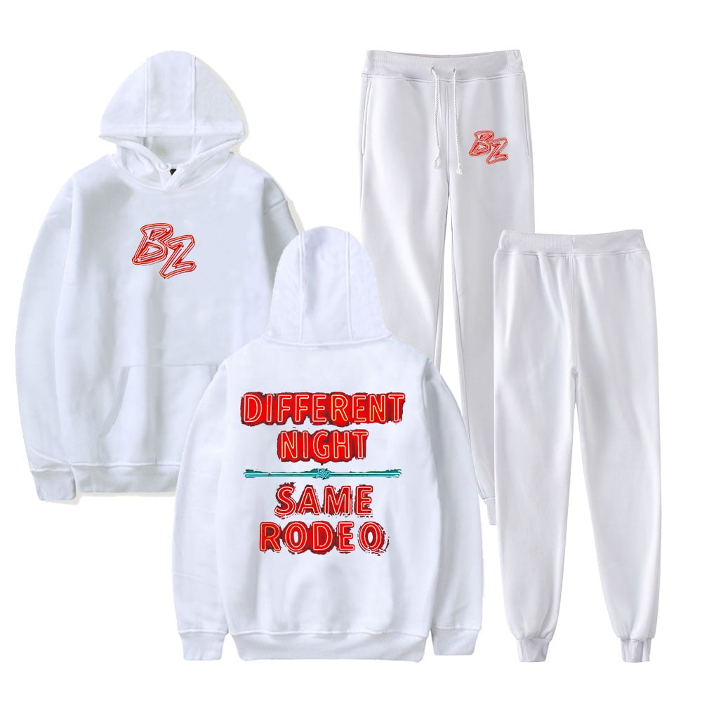 Bailey Zimmerman DNSR Neon Sign Hoodie Jogger Pants Two Piece Sets ...