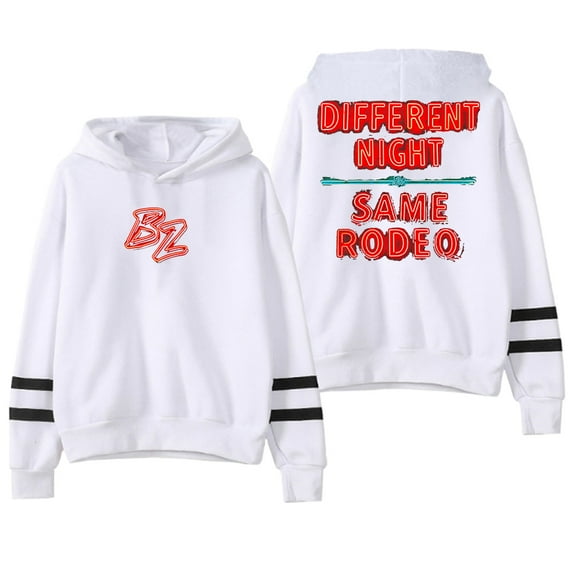 Bailey Zimmerman DNSR Neon Sign Hoodie Pocketless Parallel Bars Sleeve Women Men Hooded ...