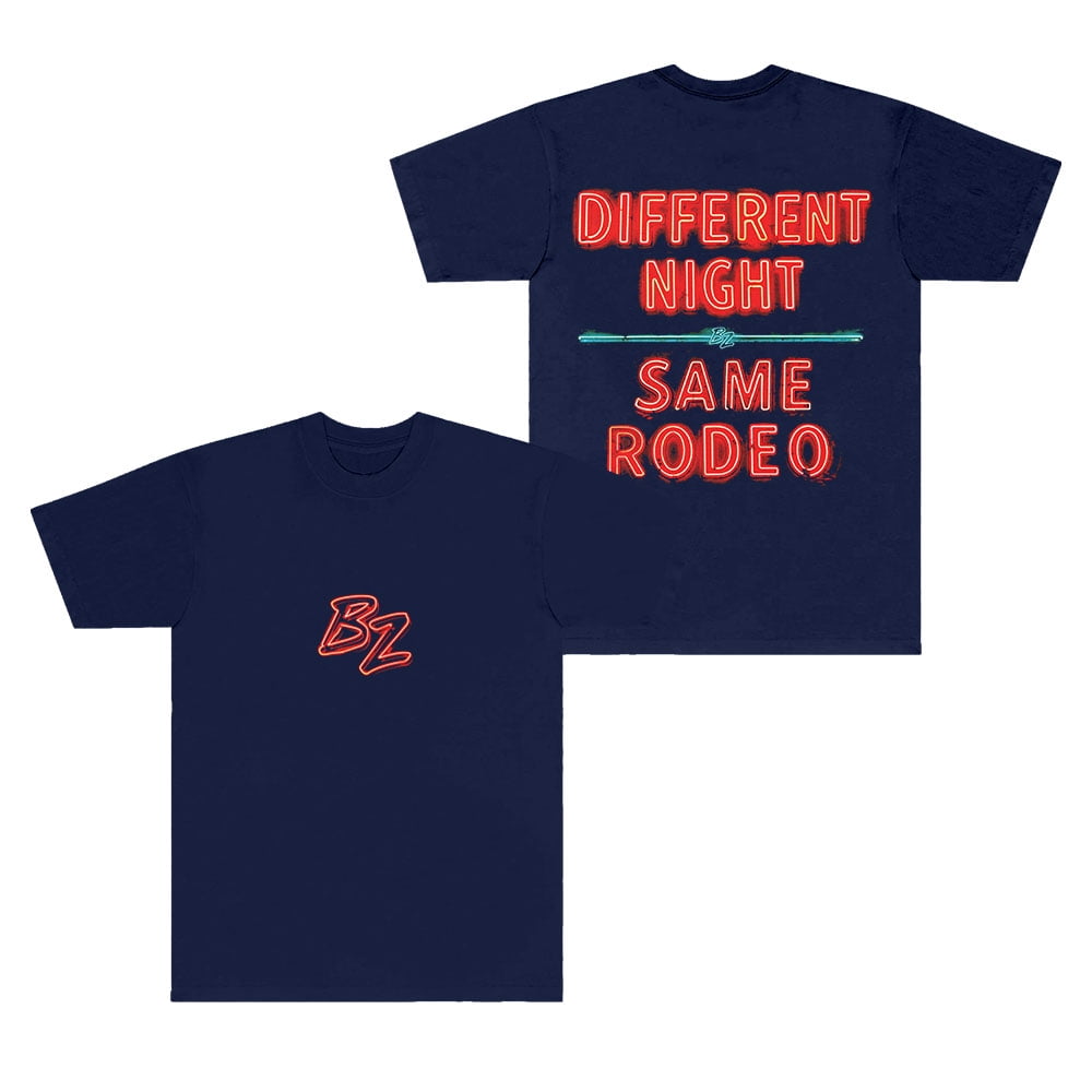 Bailey Zimmerman DNSR Neon Sign T-Shirts Different Night Same Rodeo ...