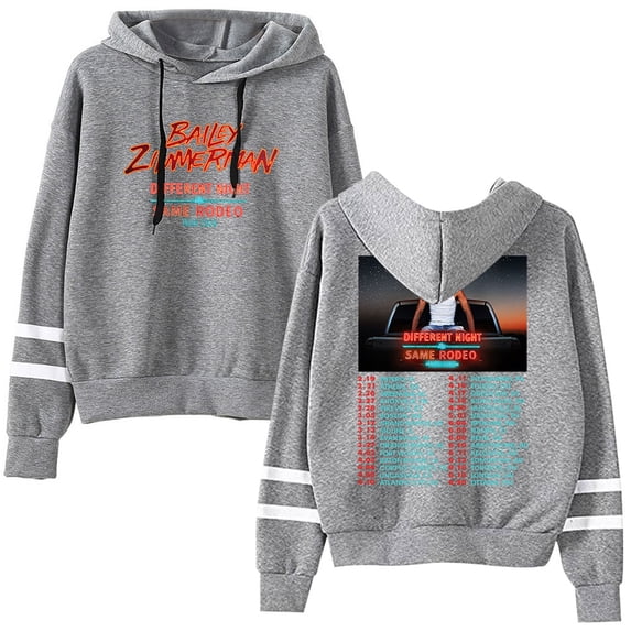 Bailey Zimmerman Different Night Same Rodeo Tour 2026 Hoodie Long ...