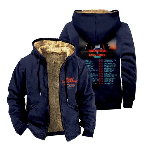 Bailey Zimmerman Different Night Same Rodeo Tour 2026 Zip Up Jacket ...