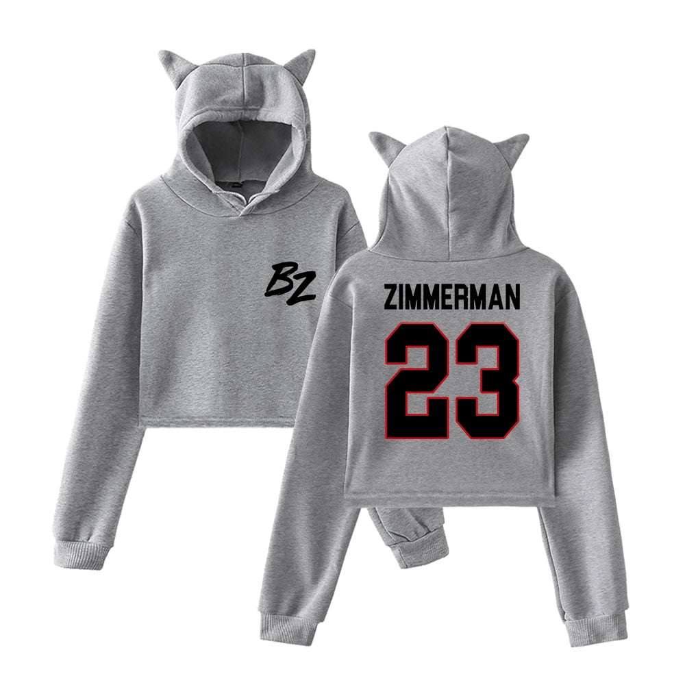 Bailey Zimmerman Logo Merch Pullover Female Cat Ears Hoodie Long Sleeve ...