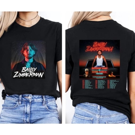 Bailey Zimmerman Merch 2026 Shirt Unisex Tops Vintage Tee Jersey ...