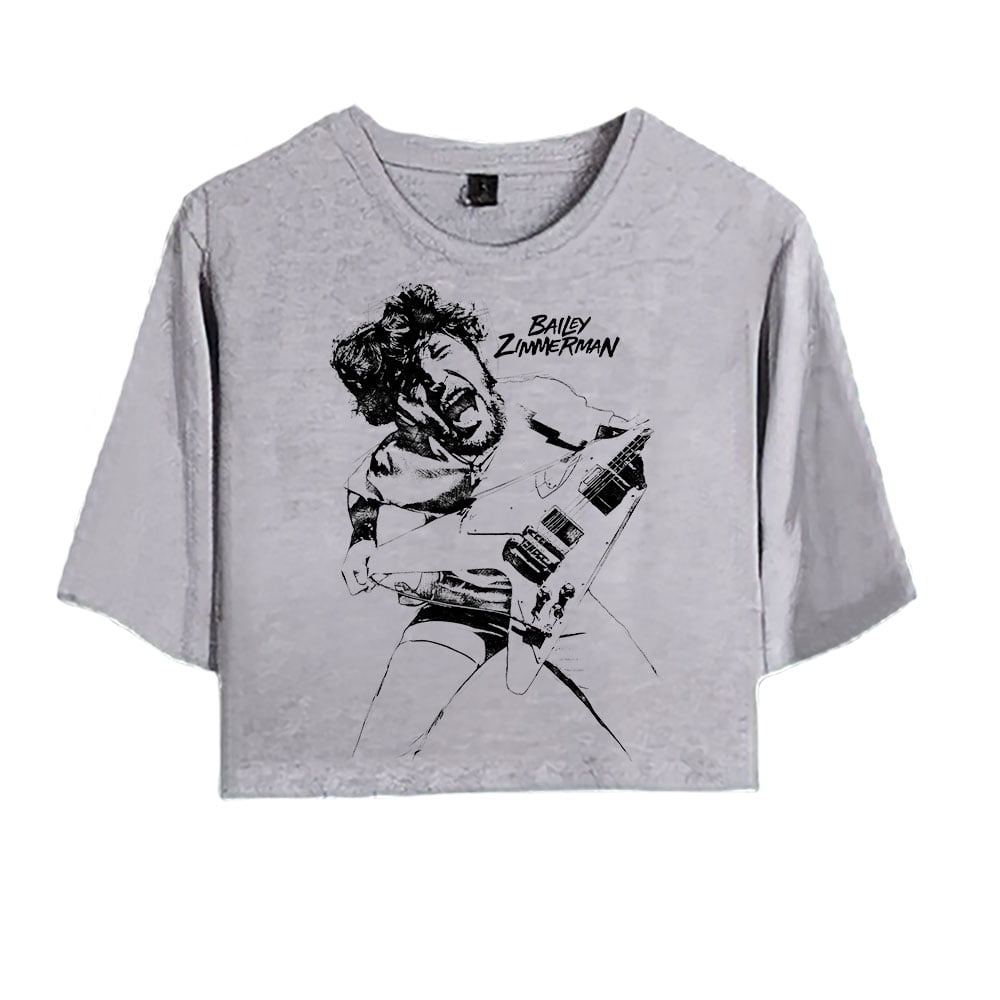 Bailey Zimmerman Merch Bailey Scream T-Shirt For Women&Girls Midriff ...