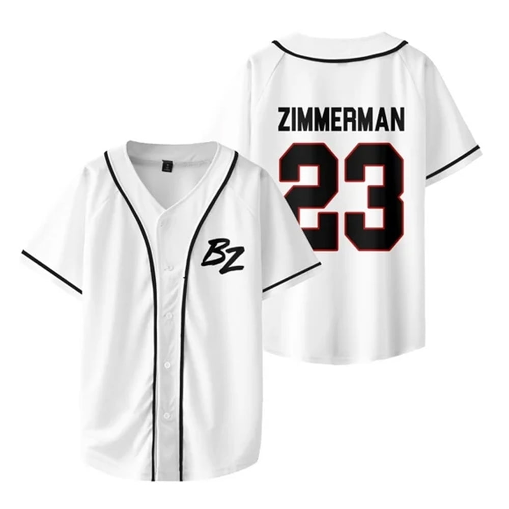 Bailey Zimmerman Merch Baseball Jersey Shirt V-Neck Short Sleeve ...
