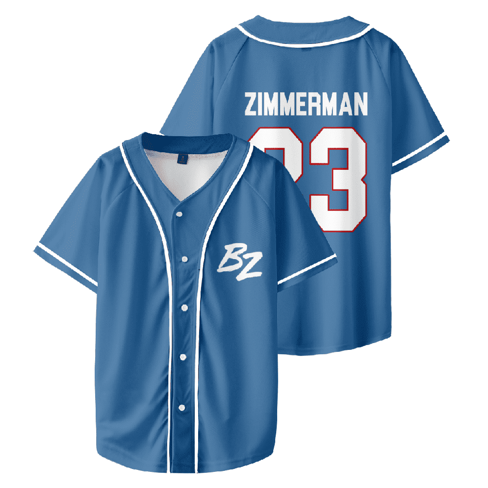Bailey Zimmerman Merch Baseball Jersey T-shirts Fashion Summer Short ...