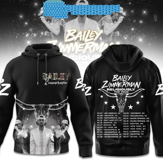 Bailey Zimmerman Religiously The Tour 2024 Hoodie T-Shirt - Walmart.com