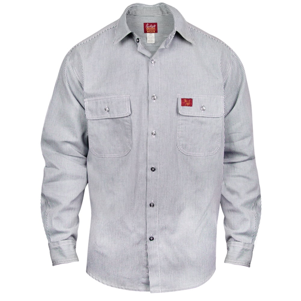 Bailey's Logger Wear Long Sleeve Button Hickory Shirt, Regular - Medium ...