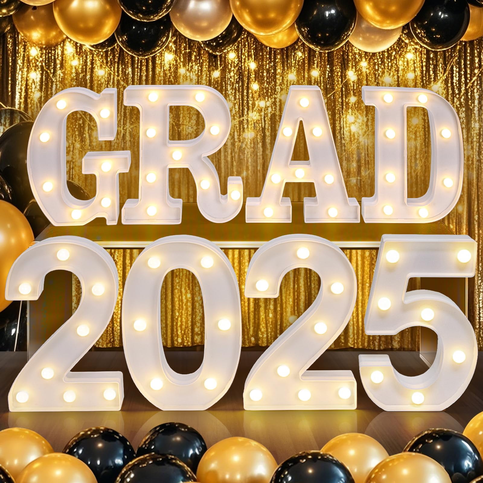 BainGesk Graduation Decorations Class of 2025, BSL1 8 LED Marquee Light ...