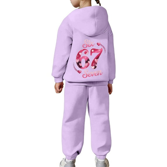 Bainana 67 Sweatsuit For Girls Boys Child Letter Print Long Sleeve ...