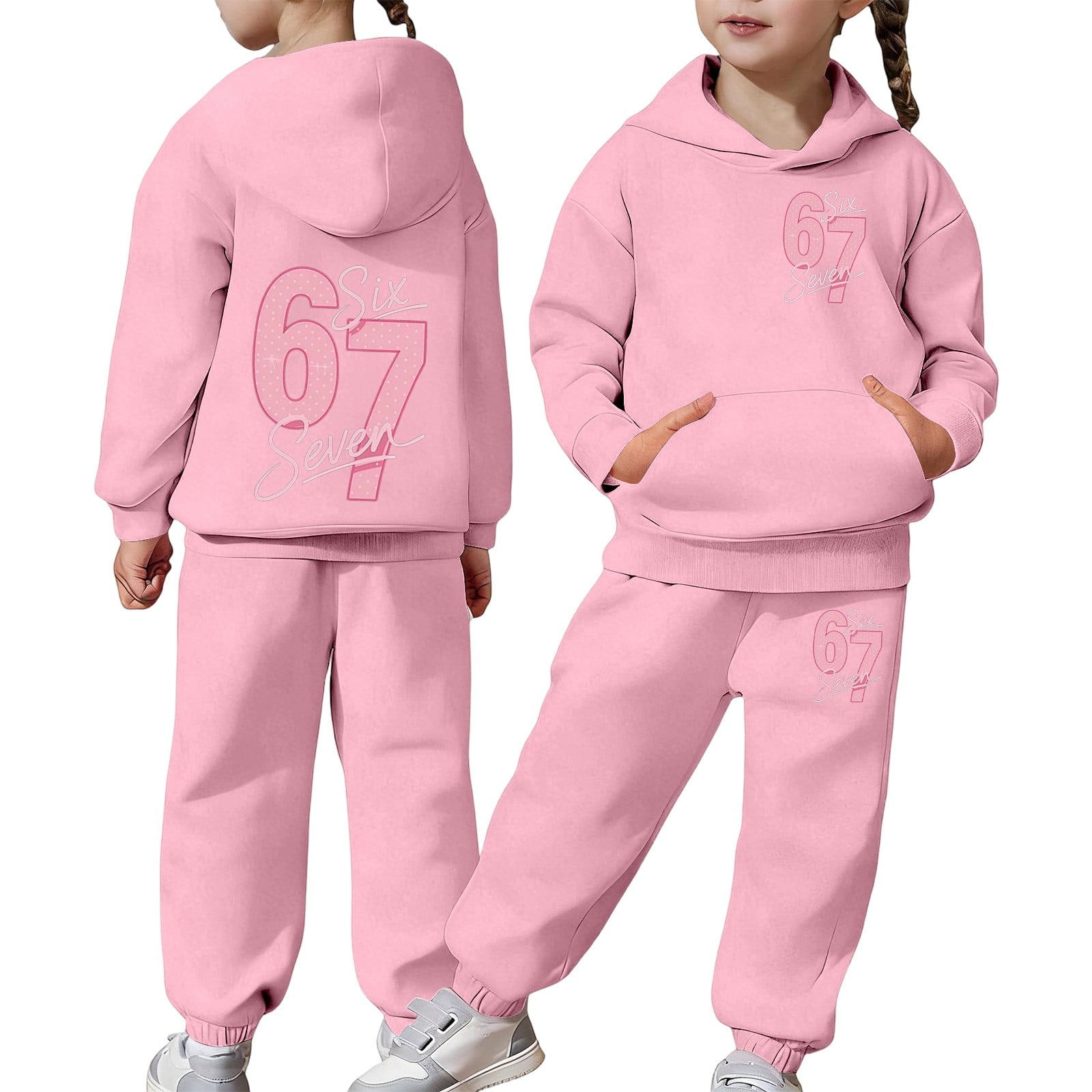 Bainana 67 Sweatsuit For Girls Boys Child Letter Print Long Sleeve ...
