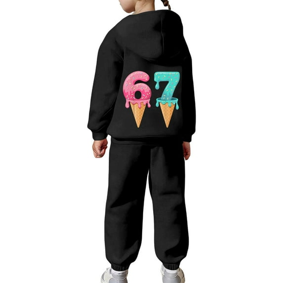 Bainana 67 Sweatsuit For Girls Boys Child Letter Print Long Sleeve ...