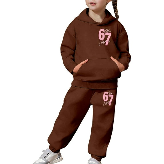 Bainana 67 Sweatsuit For Girls Boys Child Letter Print Long Sleeve ...
