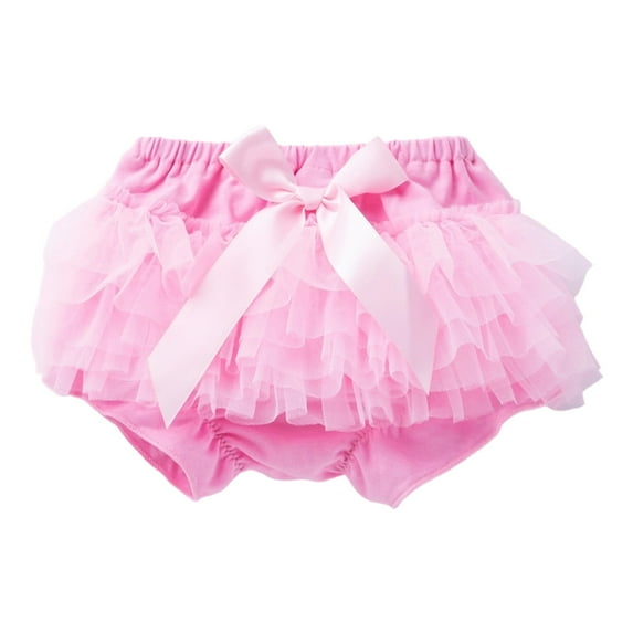 Bainana Baby Girls Shorts Infant Solid Color Elastic Waist Wide Leg ...