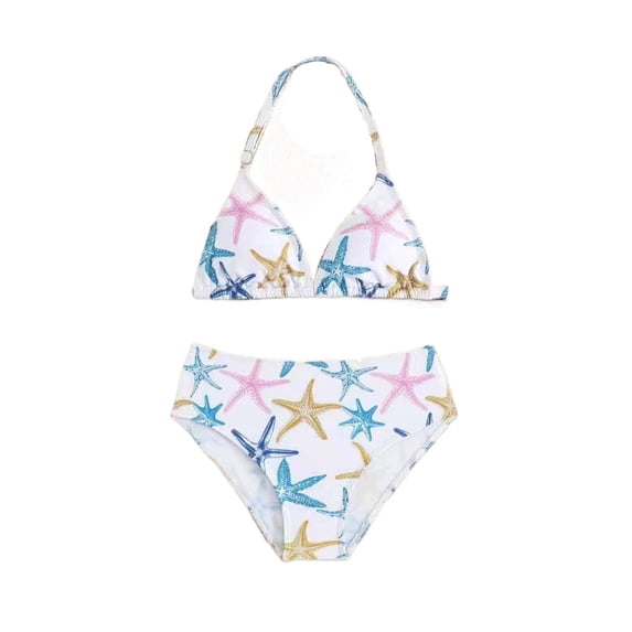 Bainana Baby Girls Two Piece Swimwear Star Print Adjustable Halter ...