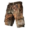 Bainana Boy'S Cargo Shorts Kids Patriotic American Flag Shorts With ...