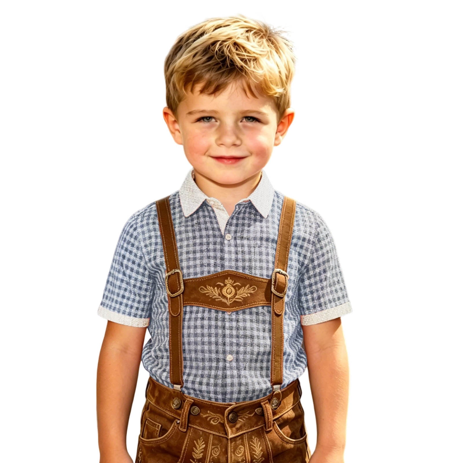 Bainana Boy'S Dress T-Shirts Kids Short Sleeve Lapel Collar Tops Child ...