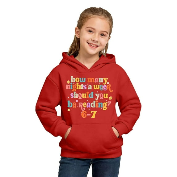 Bainana Boys 67 Hoodie Cartoon Print Long Sleeve Hooded Tops Fashion ...