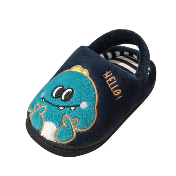 Bainana Boys Girls Slippers Toddler Cartoon Print Anti Slip Round Toe ...