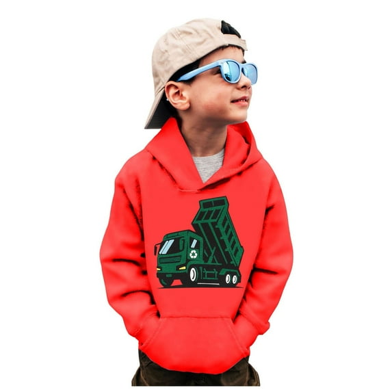Bainana Boys Hoodie Child Cartoon Car Print Long Sleeve Hooded Tops ...