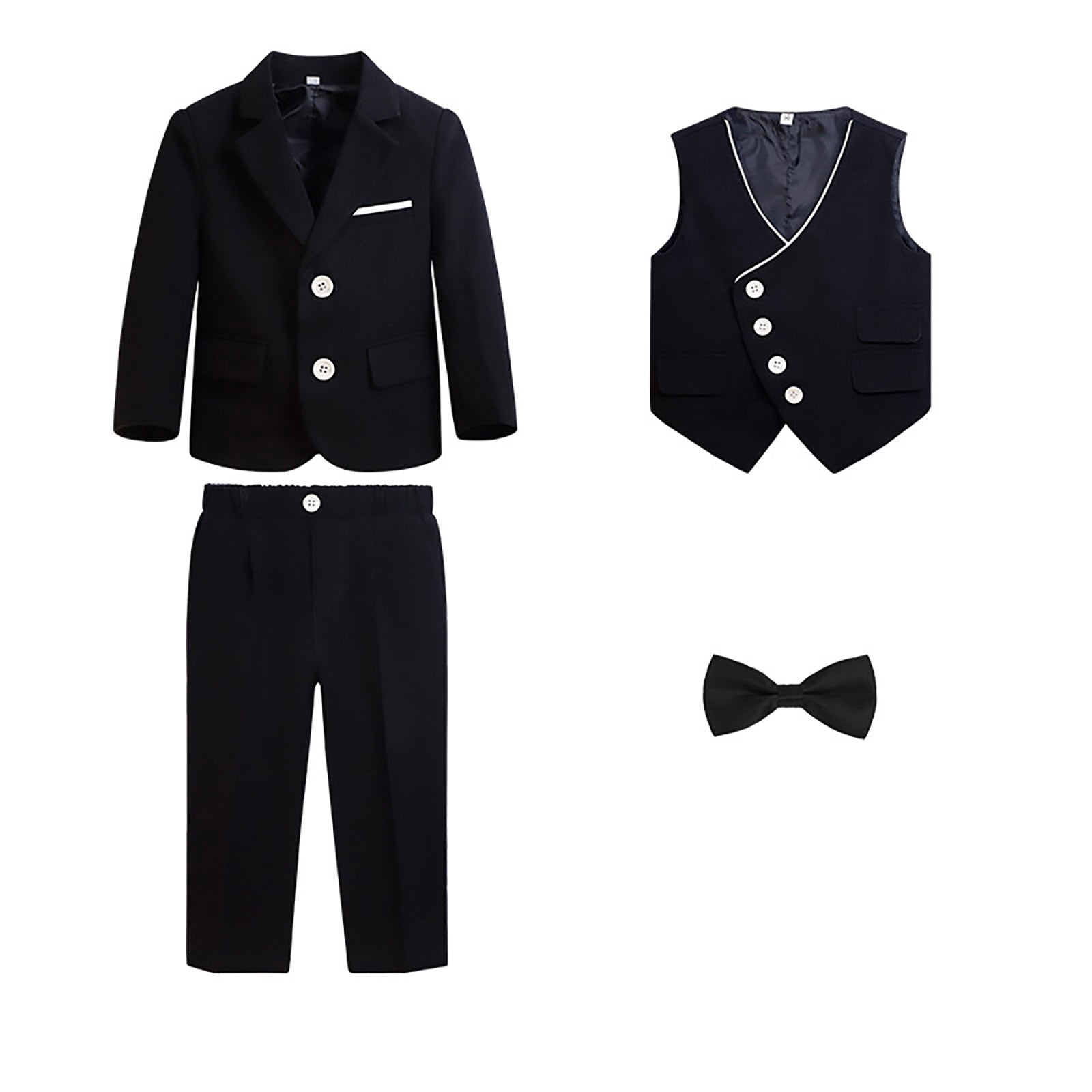 Bainana Boys Outfits Set Child Solid Color Long Sleeve Jacket ...