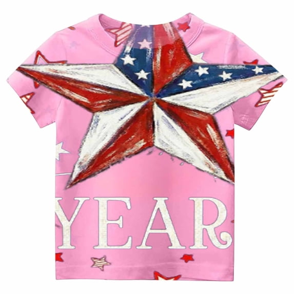 Bainana Boys Patriotic T Shirts Short Sleeve Graphic Tops Toddler And ...