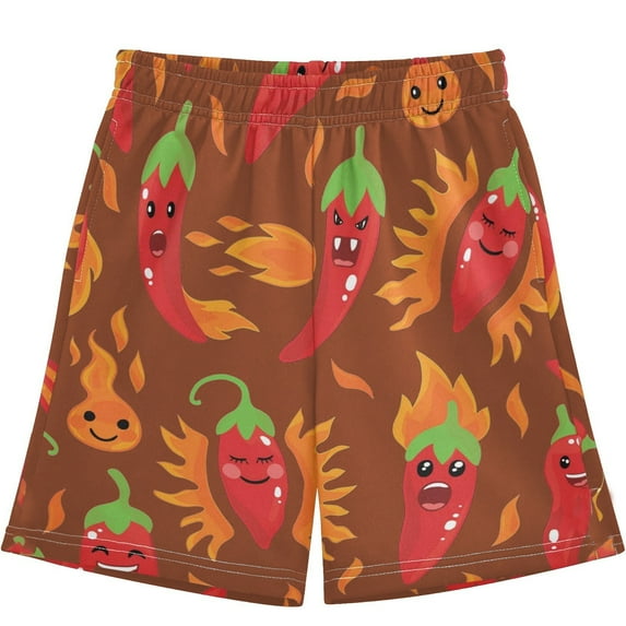 Bainana Boys Shorts Child Cartoon Print Elastic Waist Straight Leg ...