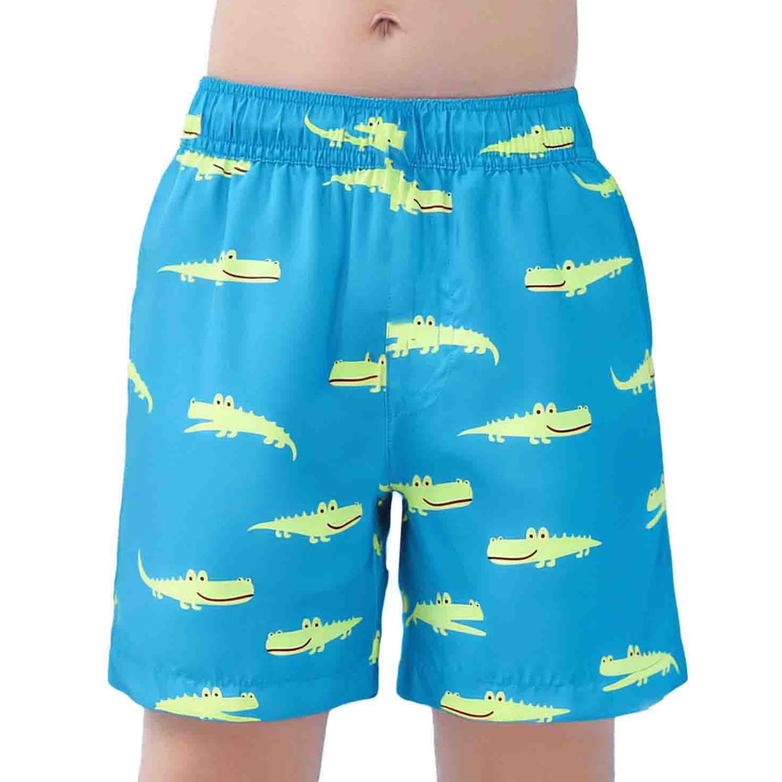Bainana Boys Shorts Toddler Cartoon Print Elastic Waist Straight Leg ...