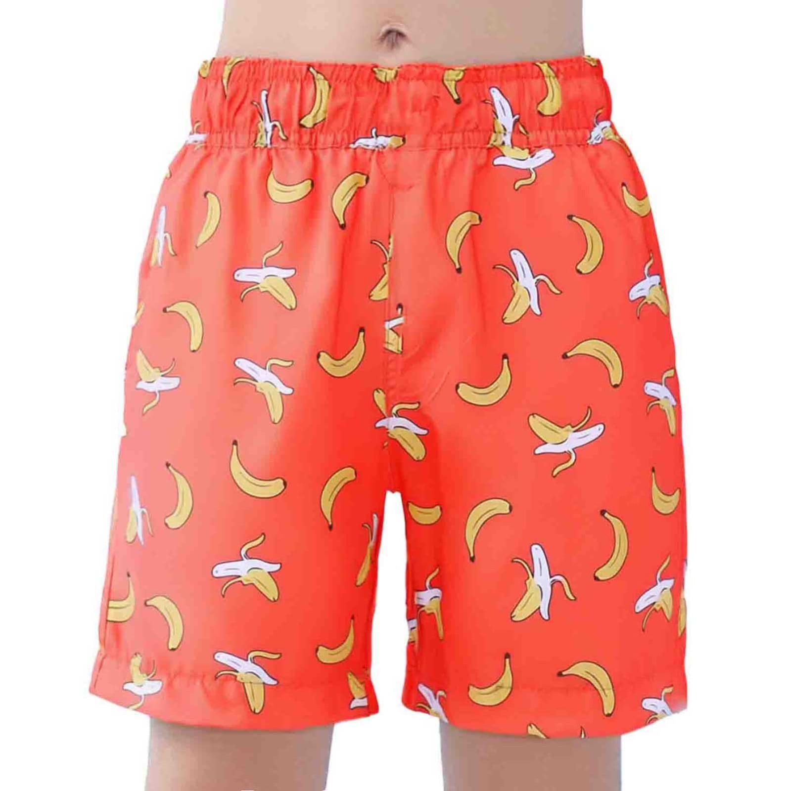 Bainana Boys Shorts Toddler Cartoon Print Elastic Waist Straight Leg ...