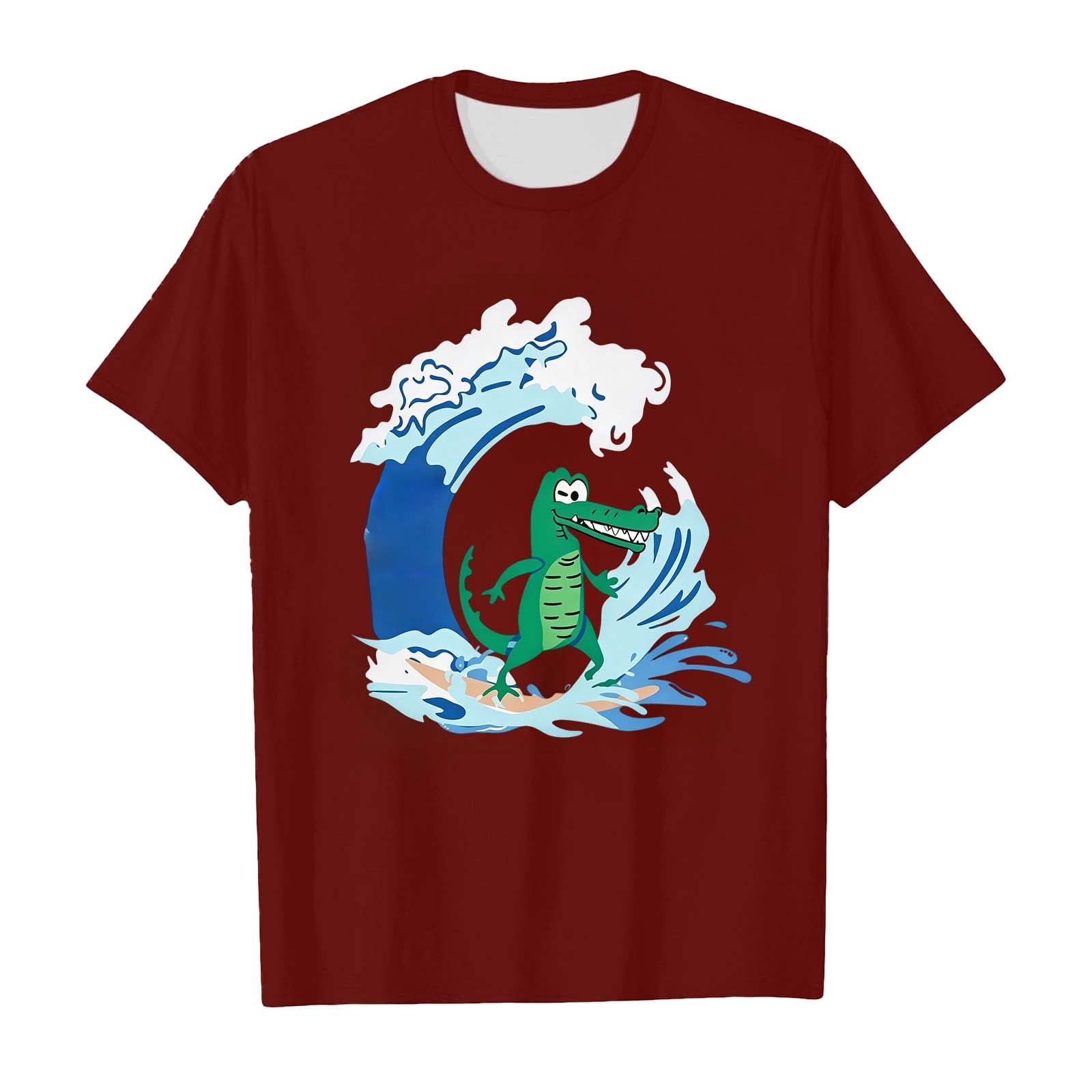 Bainana Boys T Shirts Short Sleeve Graphic Tops Kids Crew Neck Summer ...